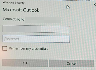 Office requesting credentials – V2 Cloud