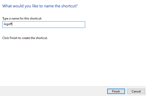 Create logoff button – V2 Cloud
